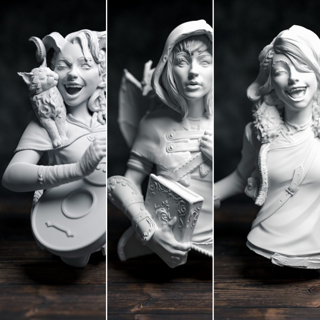 the stl bust collection. - bold miniatures